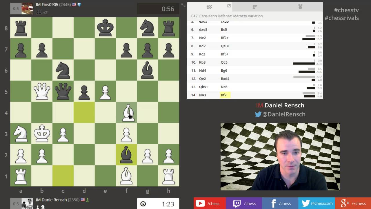 Chess Rivals #11: Race to 4 vs. IM Daniel Rensch [Blitz]