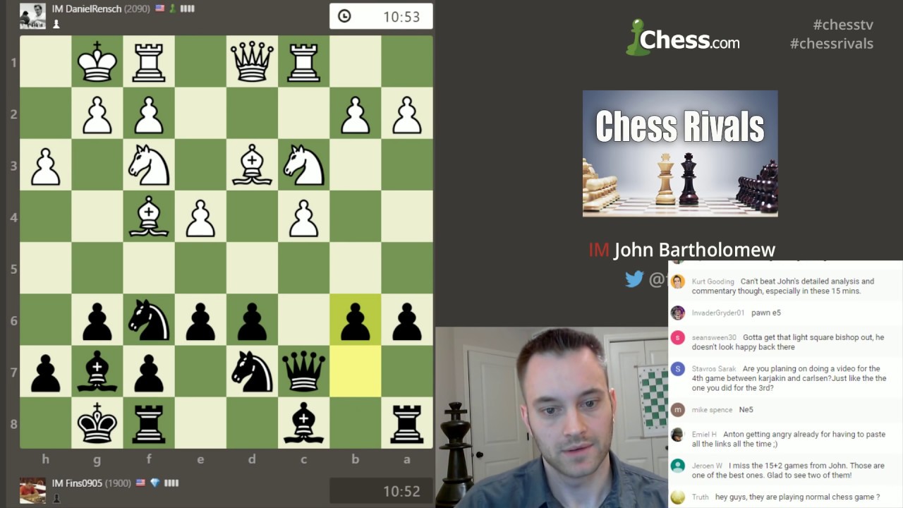 Announcement: Chess Rivals vs. IM Daniel Rensch [Standard!]