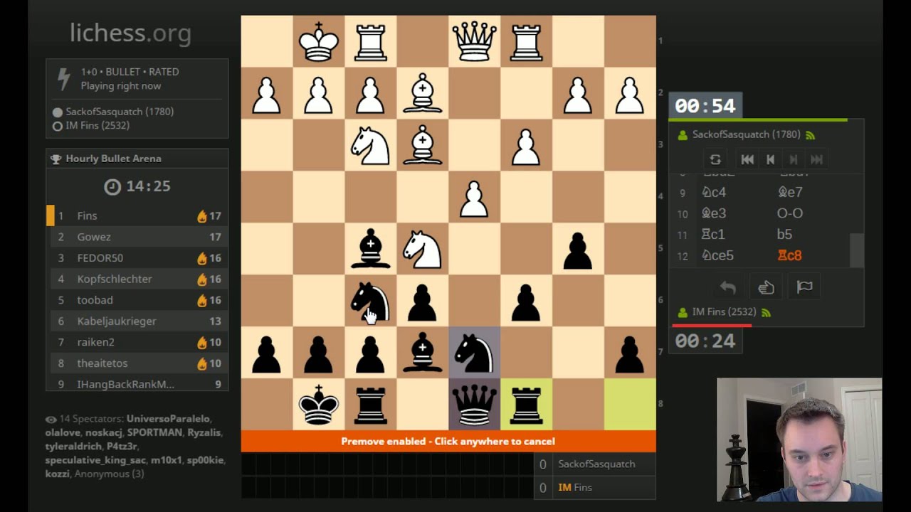 Bullet Chess #200: [Tournament] lichess Bullet Arena