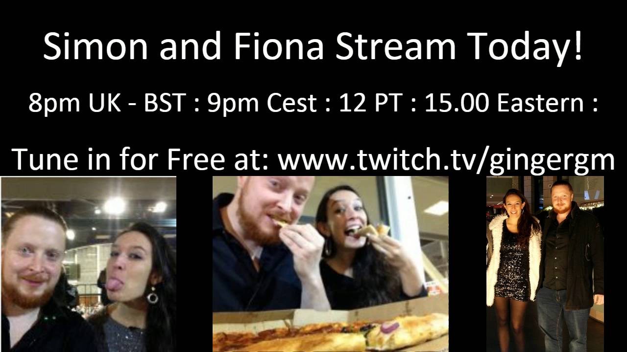 Chess Stream Announcement!!! The Fiona and Simon Show.