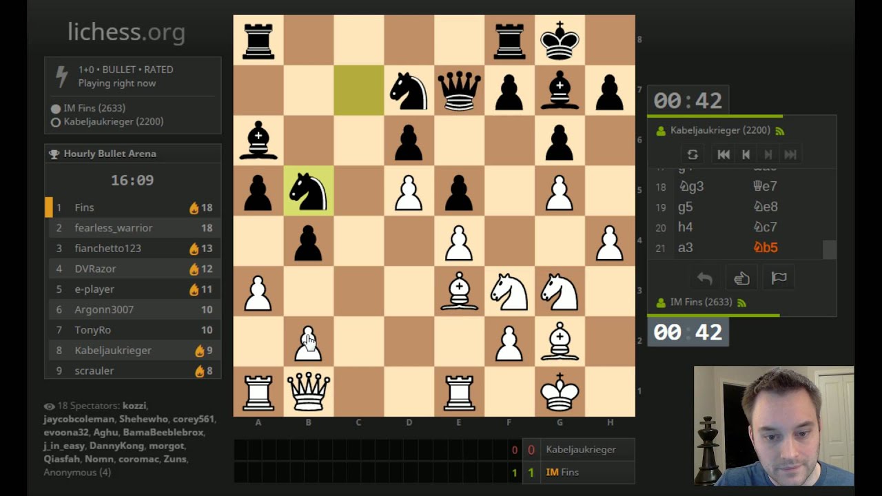 Bullet Chess #225: [Tournament] lichess Bullet Arena