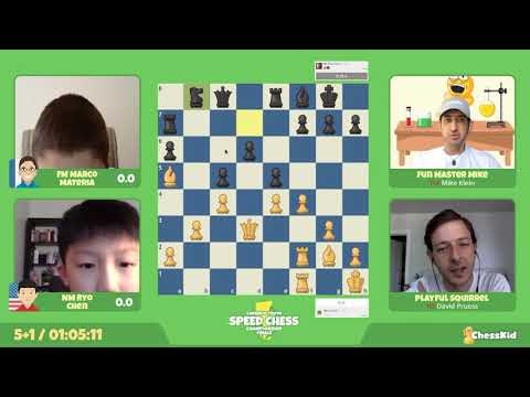 ChessKid Youth Speed Chess Championship Finals: Marco Materia vs Ryo Chen!