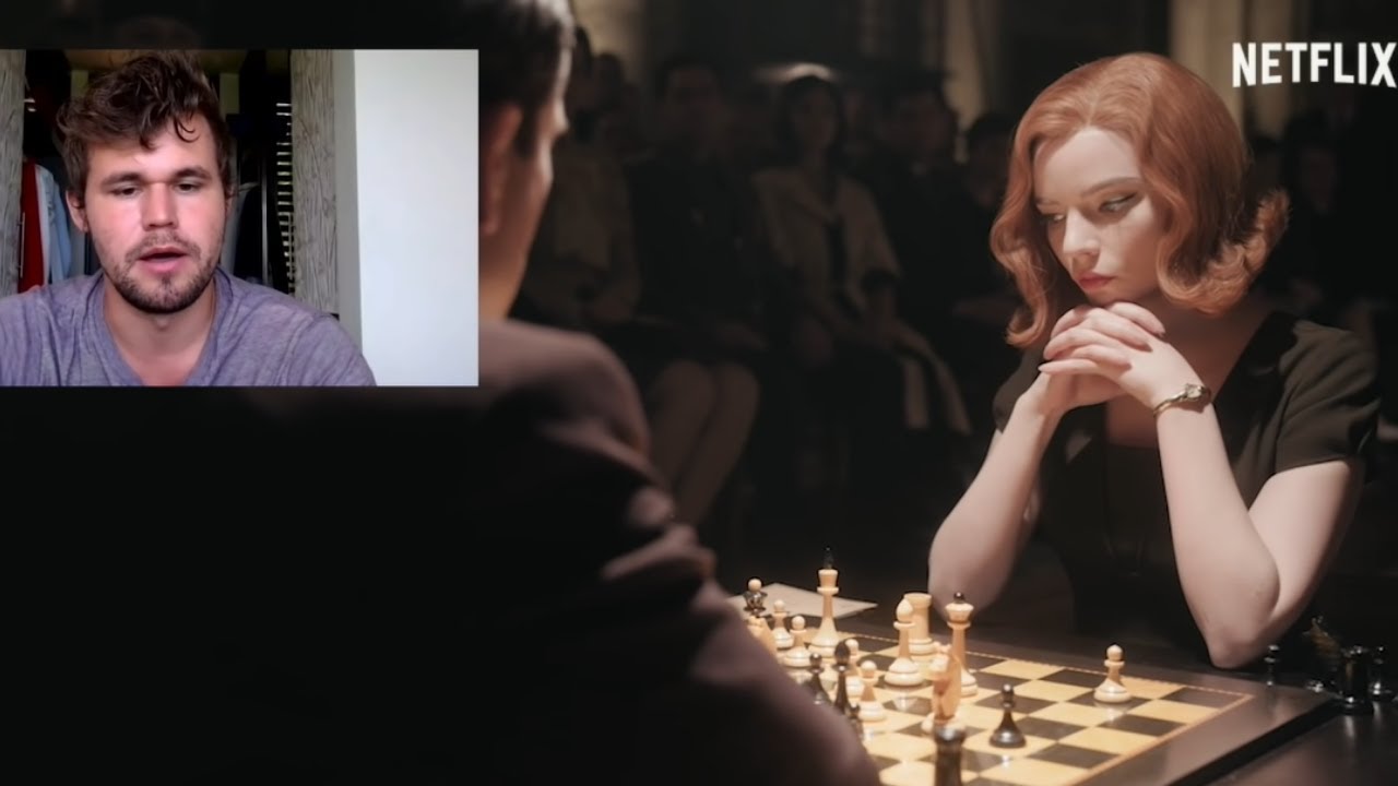 Magnus Carlsen Analyzes the Game Between Elizabeth Harmon and Borgov ...