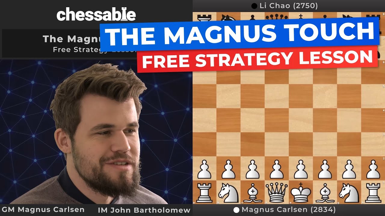 FREE Strategy Lesson from GM Magnus Carlsen and Chessable!