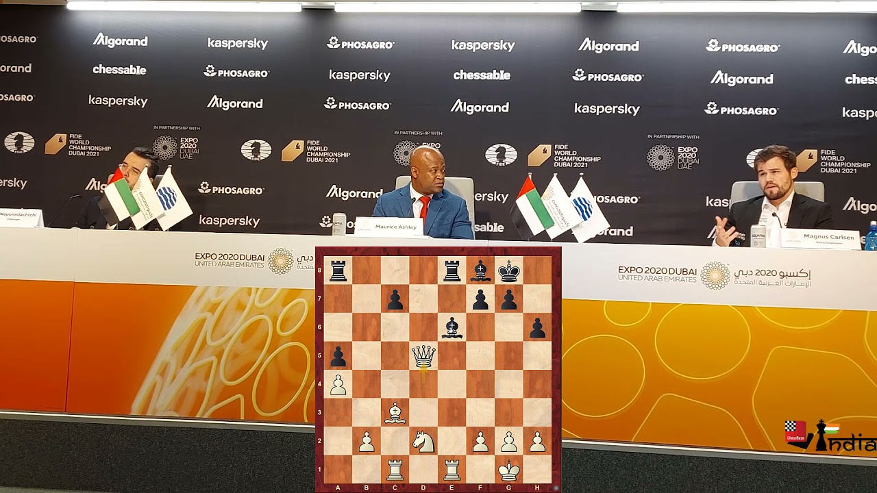 A fun press conference - Game 3 of the Carlsen vs Nepo World Championship Match 2021