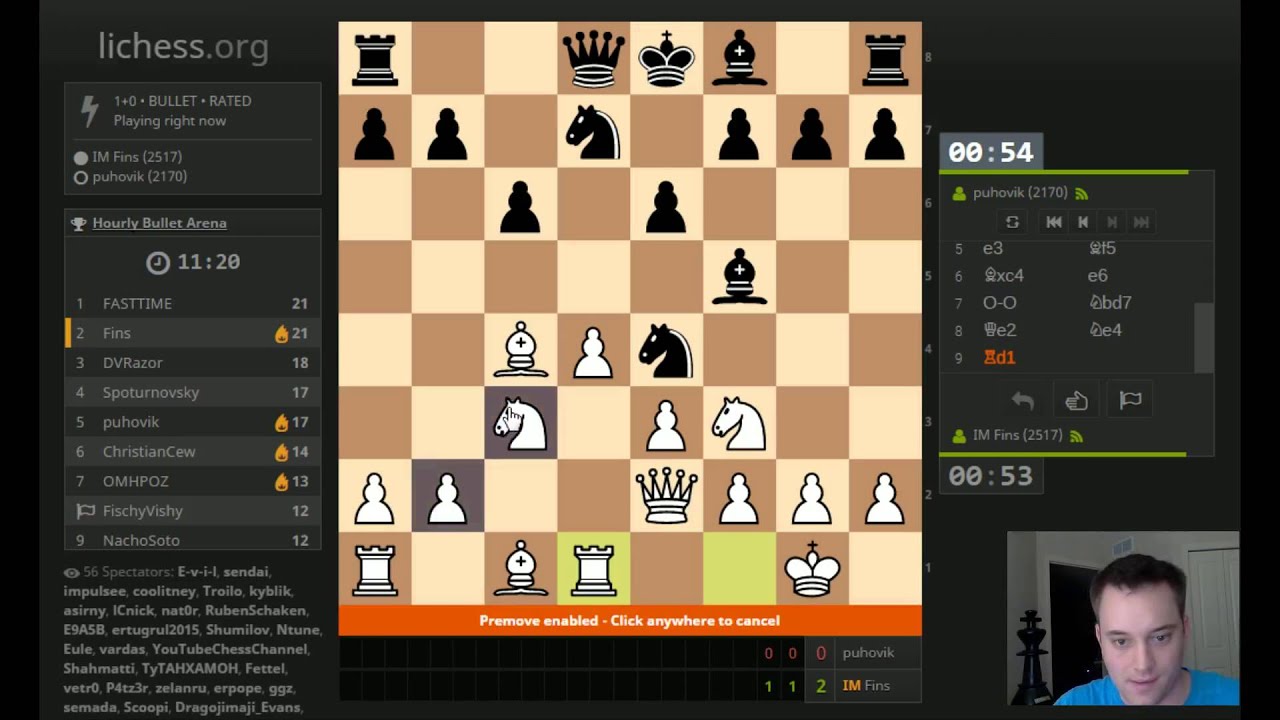 Bullet Chess #183: [Tournament] lichess Bullet Arena