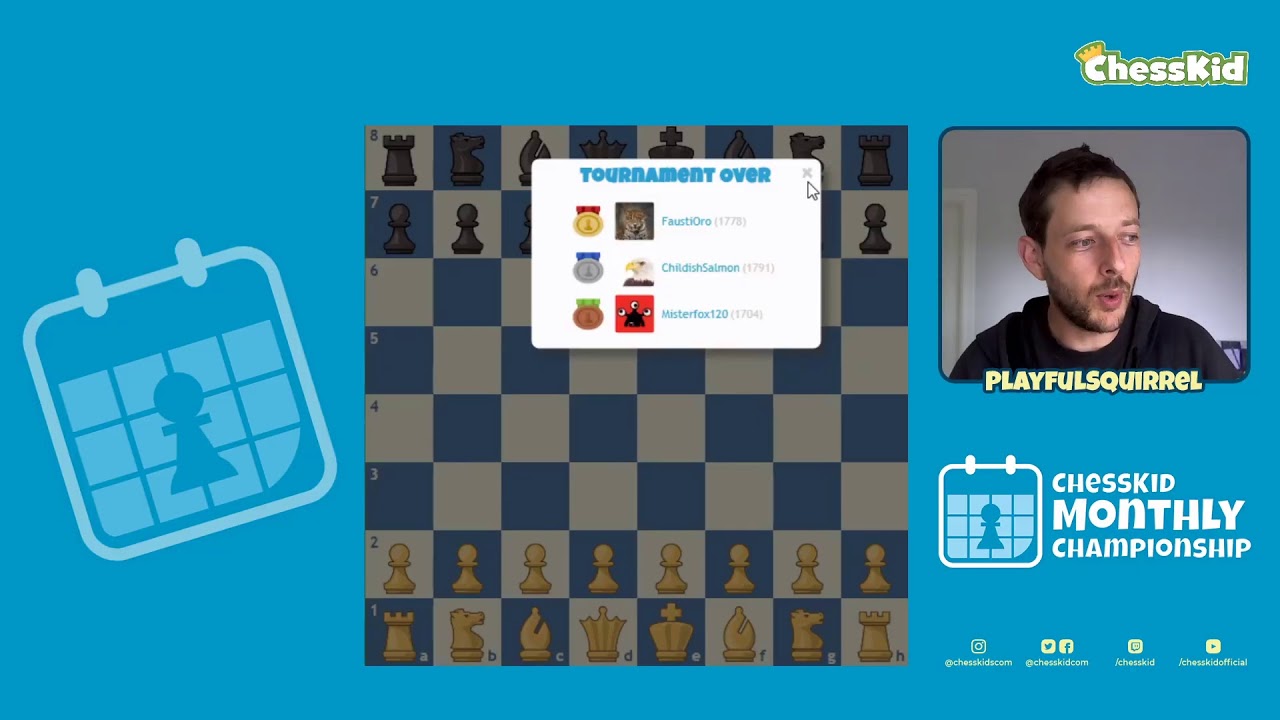 ChessKid Monthly Championship with PlayfulSquirrel!