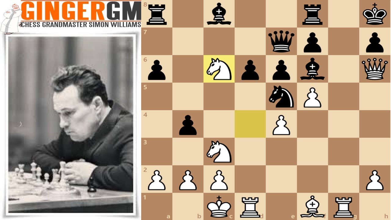 GM Analysis #39 An Amazing Chess Sacrifice - Kholmov vs Bronstein