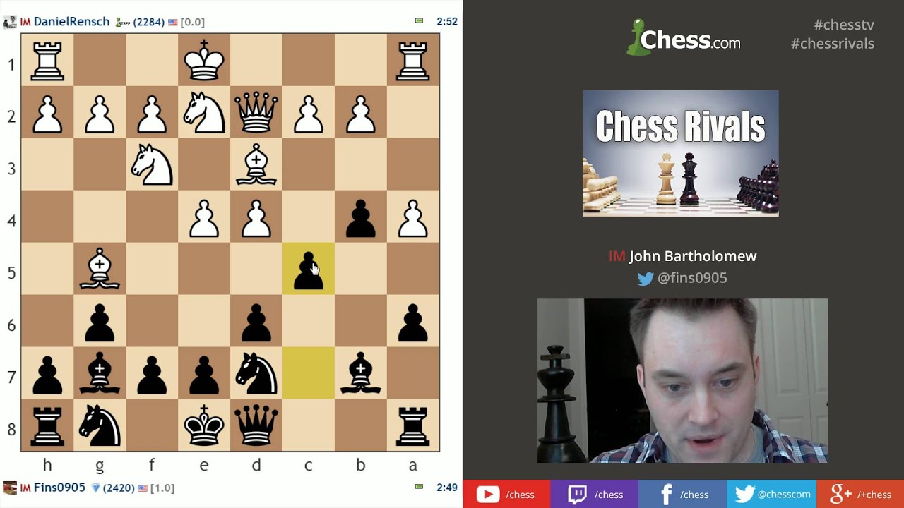 Chess Rivals #9: Race to 4 vs. IM Daniel Rensch [Blitz]