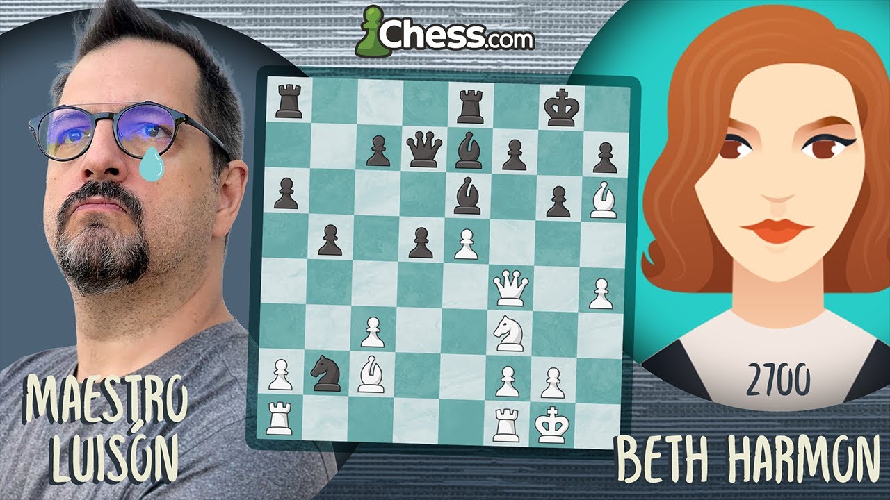 El ataque de Luisón vs BETH HARMON bot - Chess Chest