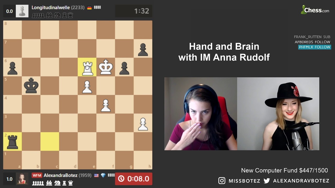 Blitz Chess Time Crunch - WFM Alexandra Botez and IM Anna Rudolf