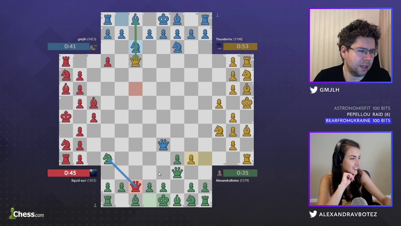 4 Player Team Chess with GM Hammer