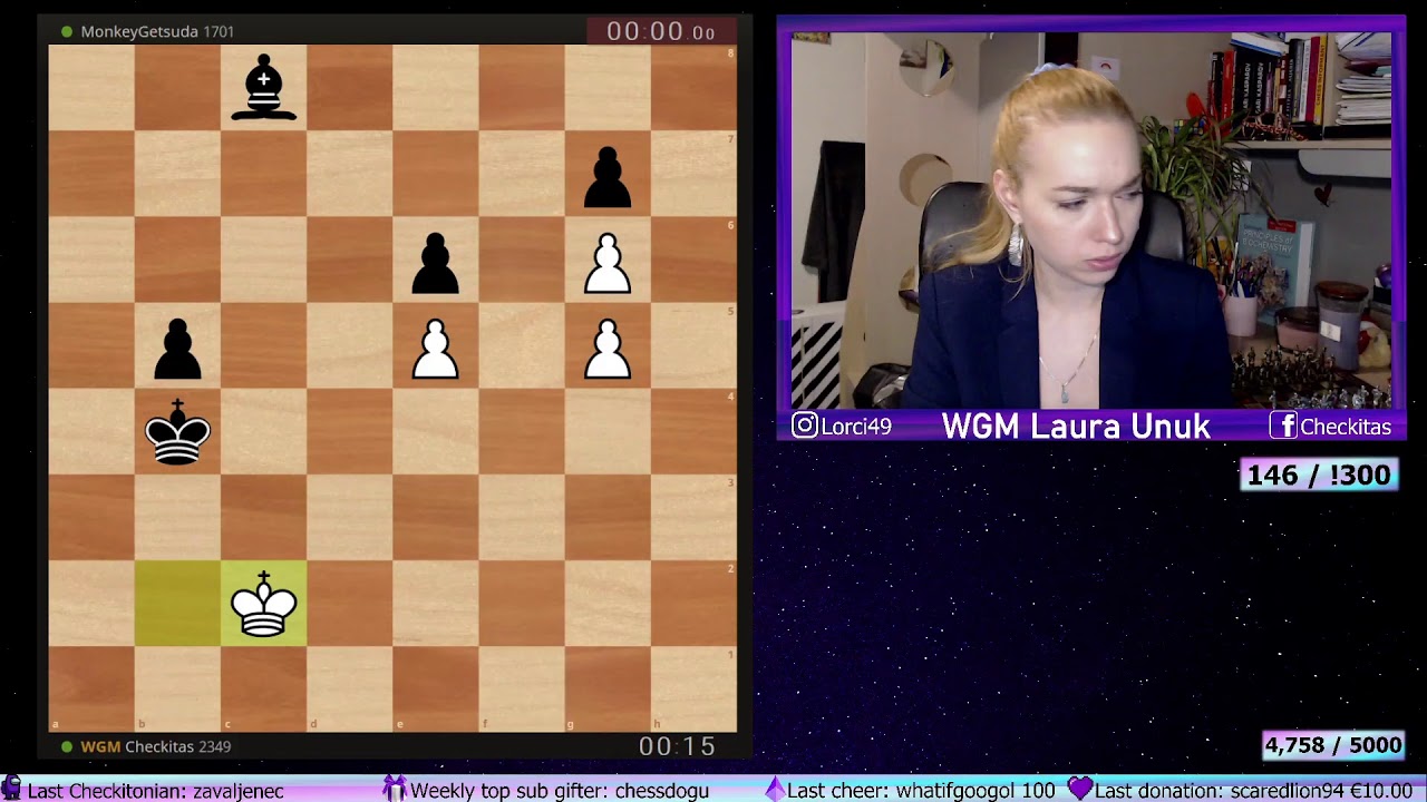WGM Laura Unuk (from Checkitas) takes on you challenges on lichess.org ...