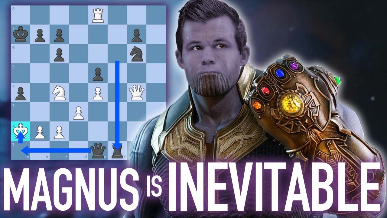 Magnus wins at the snap of his fingers…
