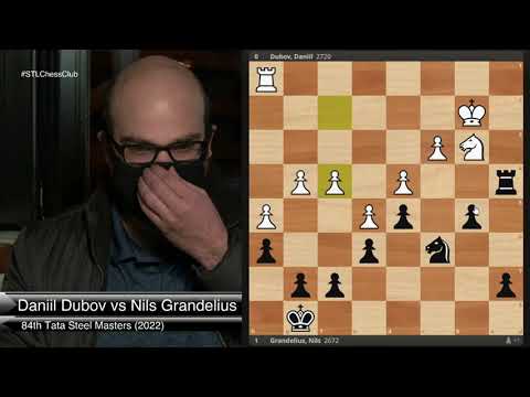 2022 Tata Steel: Dubov vs. Grandelius | Insane in the Endgame - GM Josh ...