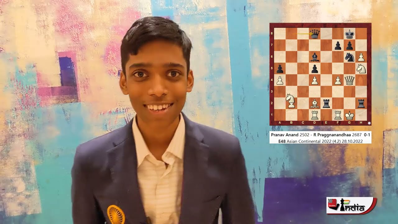 Praggnanandhaa beats India’s latest GM and World U16 champion Pranav Anand