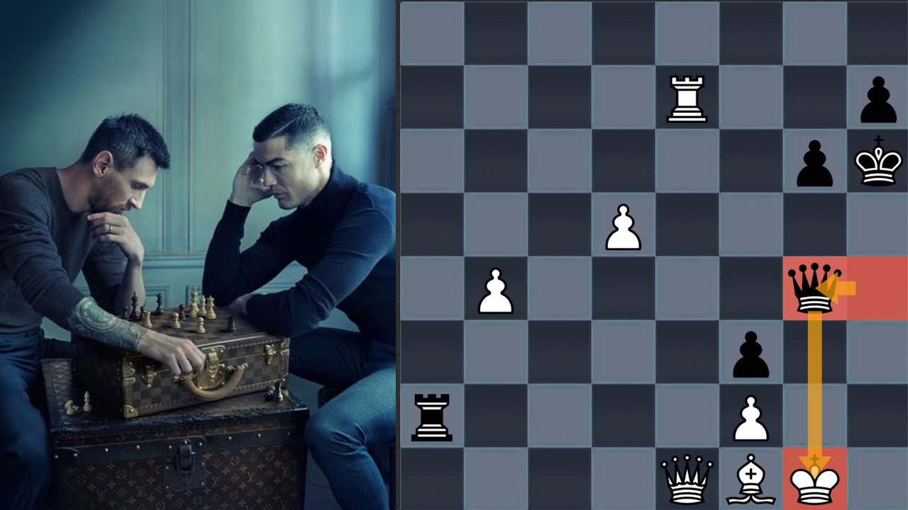 MESSI VS RONALDO IN CHESS!!! - Which Game is shown on the Louis Vuitton ...