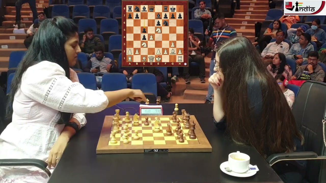 GM Harika outplays Olympiad Gold Medalist IM Oliwia Kiolbasa | Tata Steel Chess India Rapid 2022