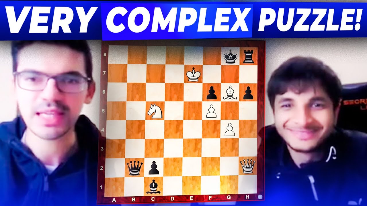 Anish Giri Complains About Vidit While He is Solving VERY COMPLEX CHESS ...