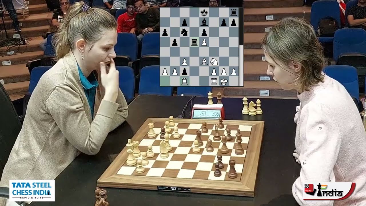 Anna vs Mariya - Battle of the Muzychuk sisters | Tata Steel Chess ...