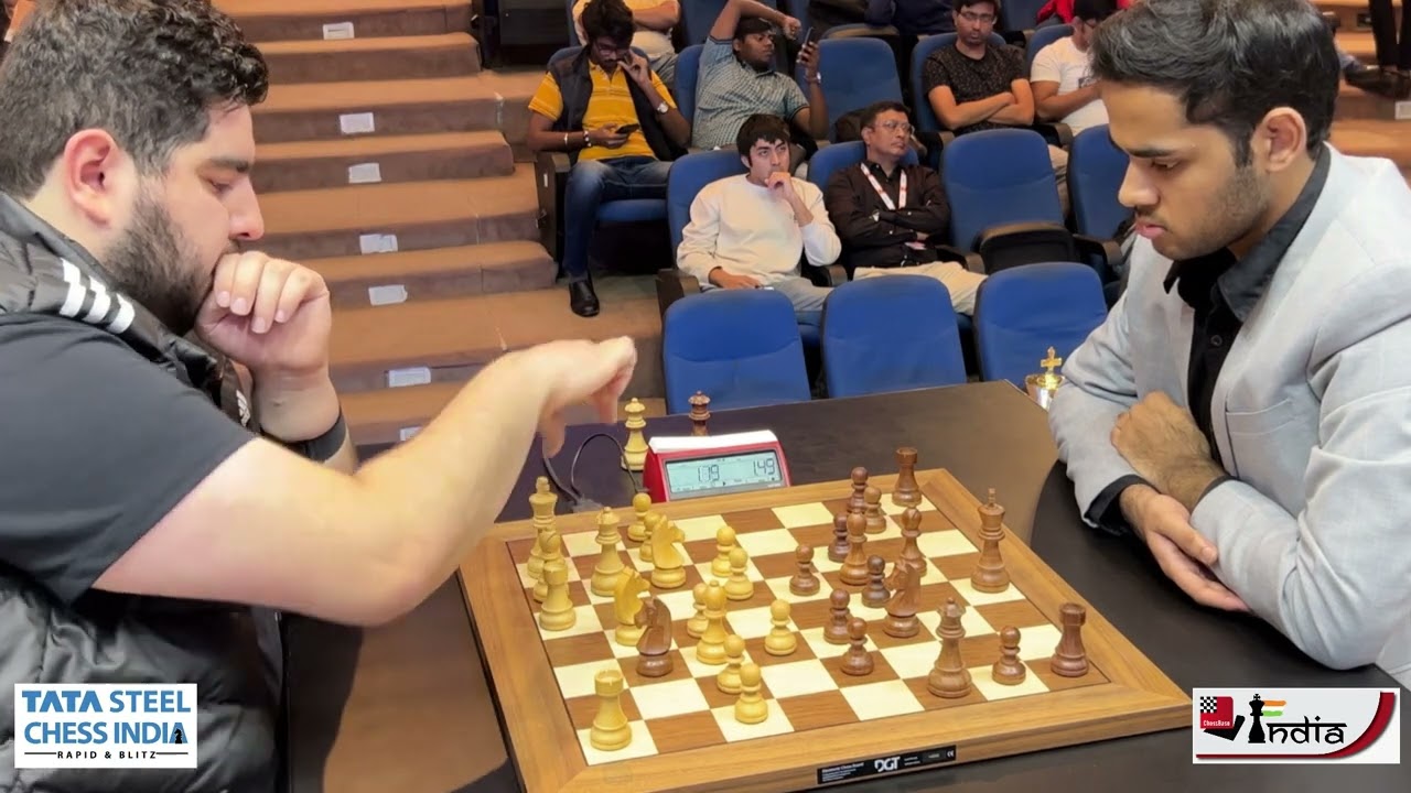 Parham Maghsoodloo vs Arjun Erigaisi | Tata Steel Chess India Rapid 2022