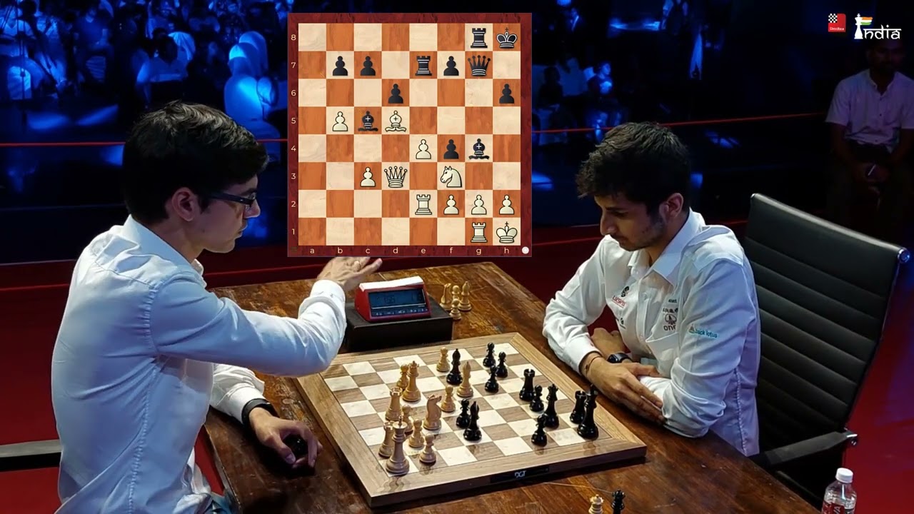 Anish Giri smiles after the game | Anish vs Vidit | ChessBase India ...