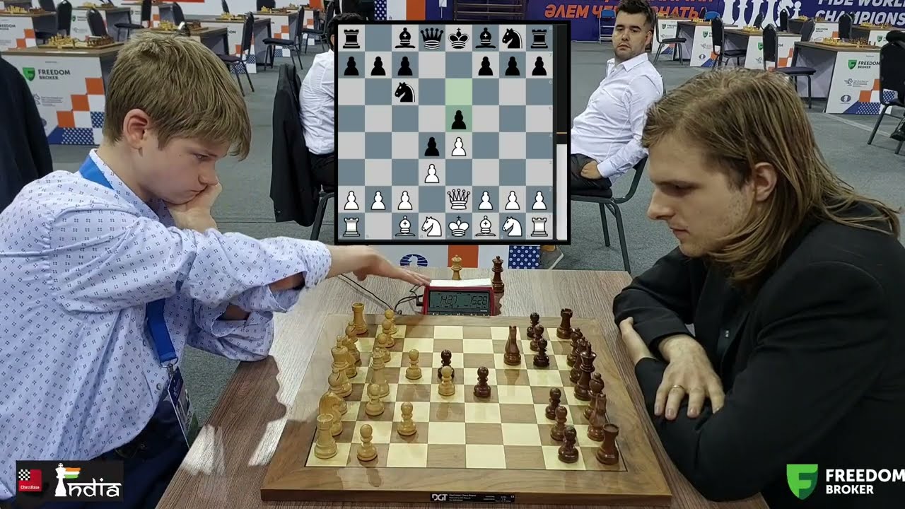 16-year-old youngster takes on Super GM | Volodar Murzin vs Richard ...