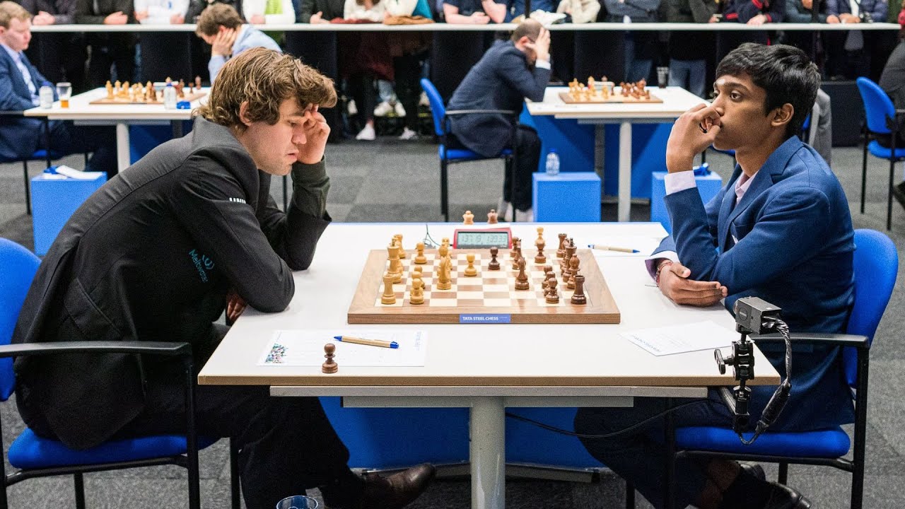 Praggnanandhaa makes 32 accurate moves against Magnus Carlsen | Tata ... Praggnanandhaa makes 32 accurate moves against Magnus Carlsen | Tata ...