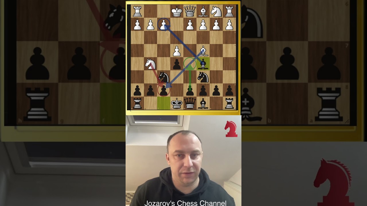 Amazing Opening Trap in the Traxler Countergambit #shorts