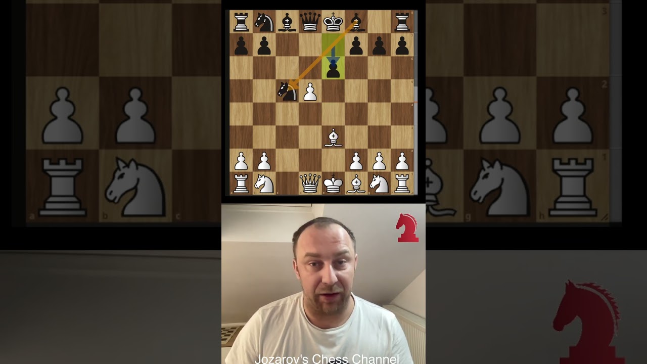 Amazing Trap in the Austrian Defense of the Queen’s Gambit Declined #shorts