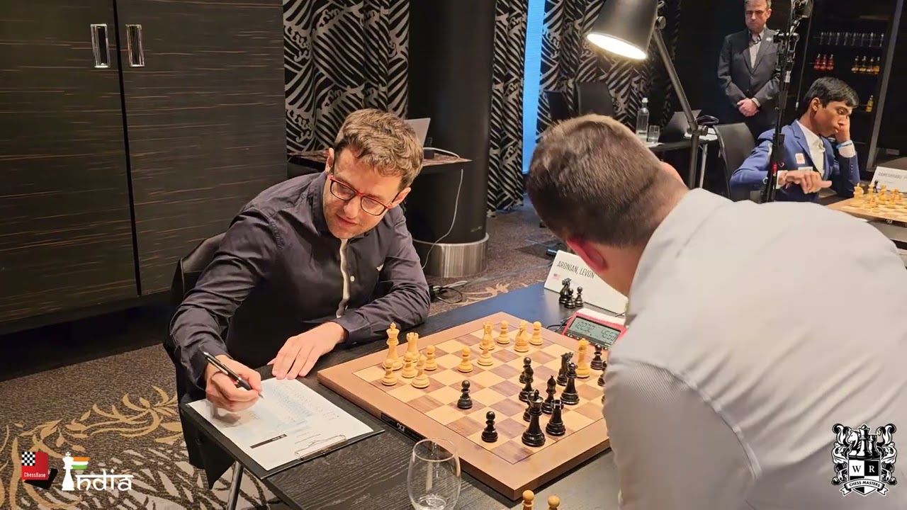 Nepo declining draw, Aronian bringing his tea, Anish Giri smiling! Mind ...