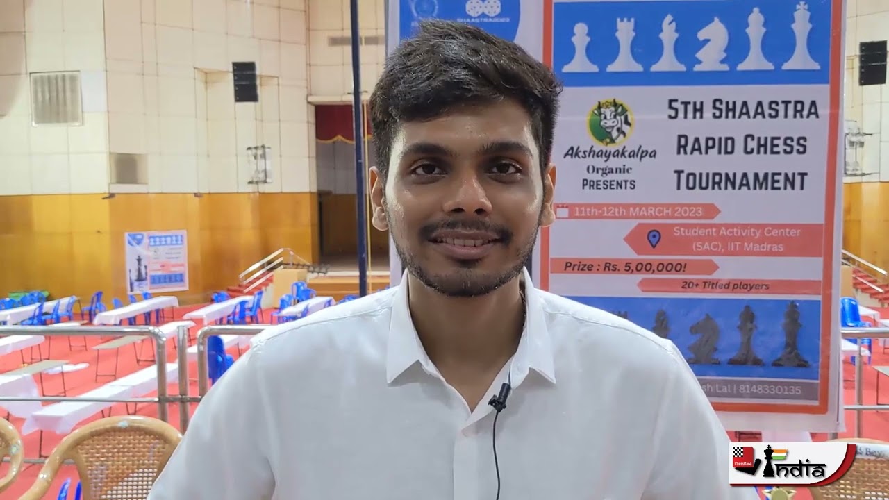 Youngest National Senior Champion of India and founder of ChessGrad ...