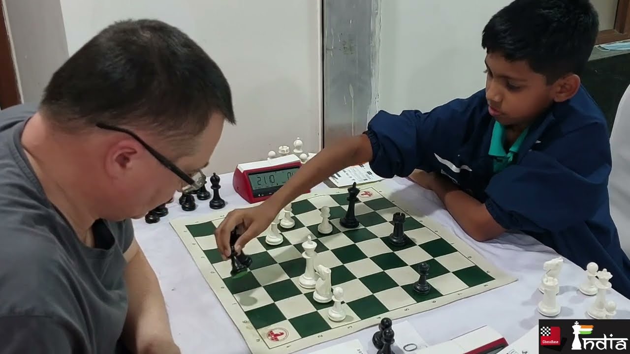 11-year-old Ethan Vaz holds GM Alexei Fedorov to a draw | Delhi GM 2023