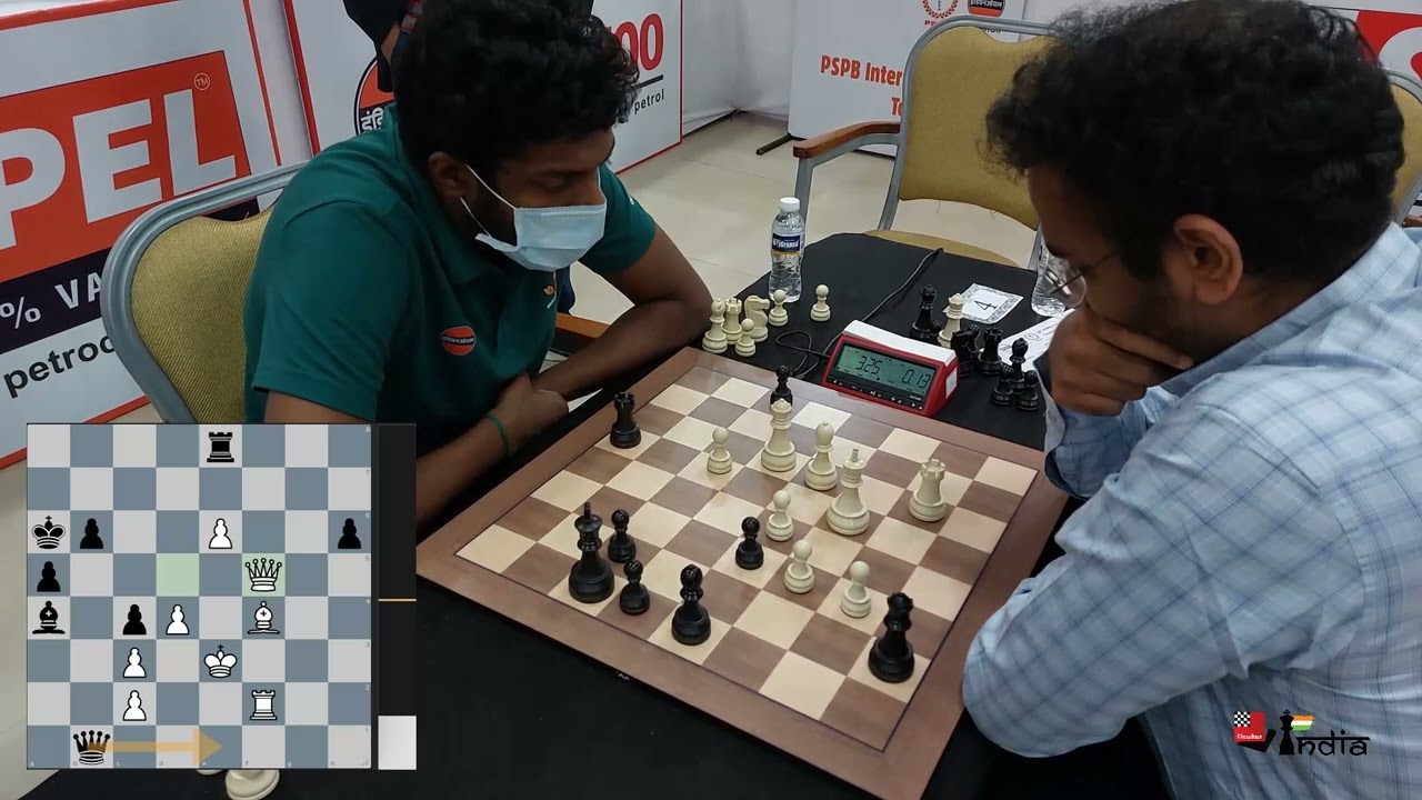 GM Gopal vs GM Adhiban - Breaking the position wide open is an art ...
