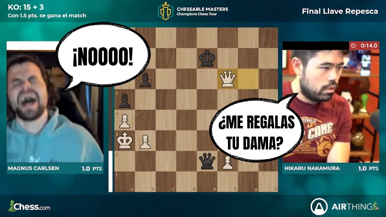 ¡Magnus Carlsen SUFRE MOUSE-SLIP, es ELIMINADO y SE VUELVE LOCO! 勞