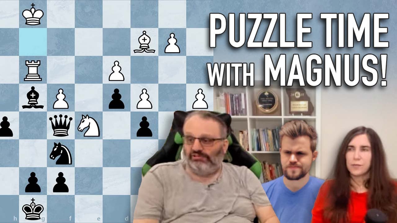Magnus Joins the Stream to Help with a Puzzle