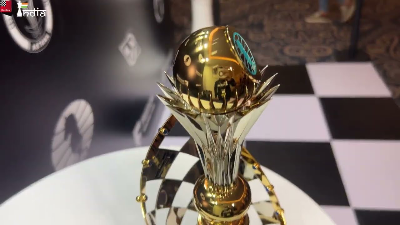 A Closer look at the stunning FIDE World Chess Championship Trophy ...