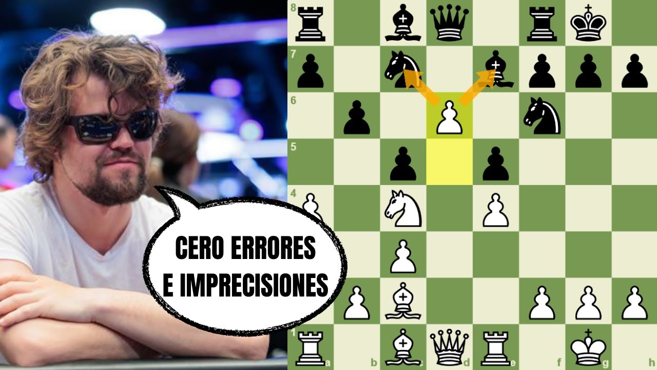 ¡AJEDREZ PERFECTO! (100% de precisión) ☑️: Carlsen vs Jiménez (Titled ...