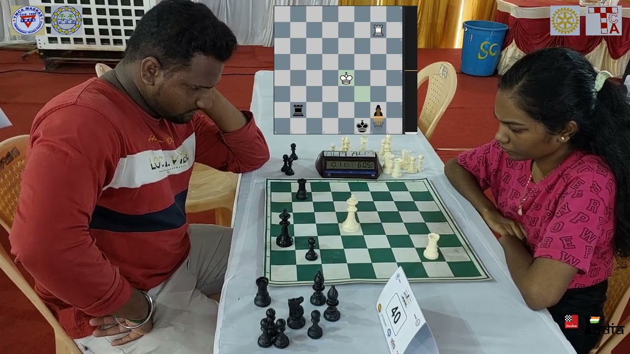 Winning Lucena the easy way | Gokul vs Krithigga Kasi | Rotachess Rapid ...