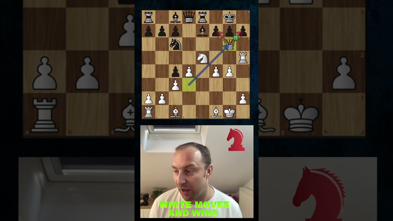 Brutal Chess Tactic! Can You spot the Winning Move? #shorts