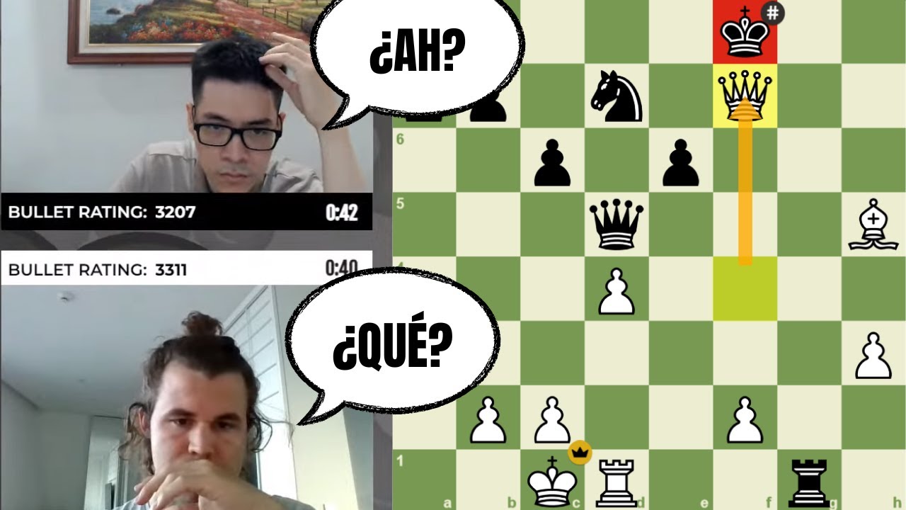 SUFRE JAQUE MATE INESPERADO!!! 勞: Carlsen vs Le (Bullet Chess ...