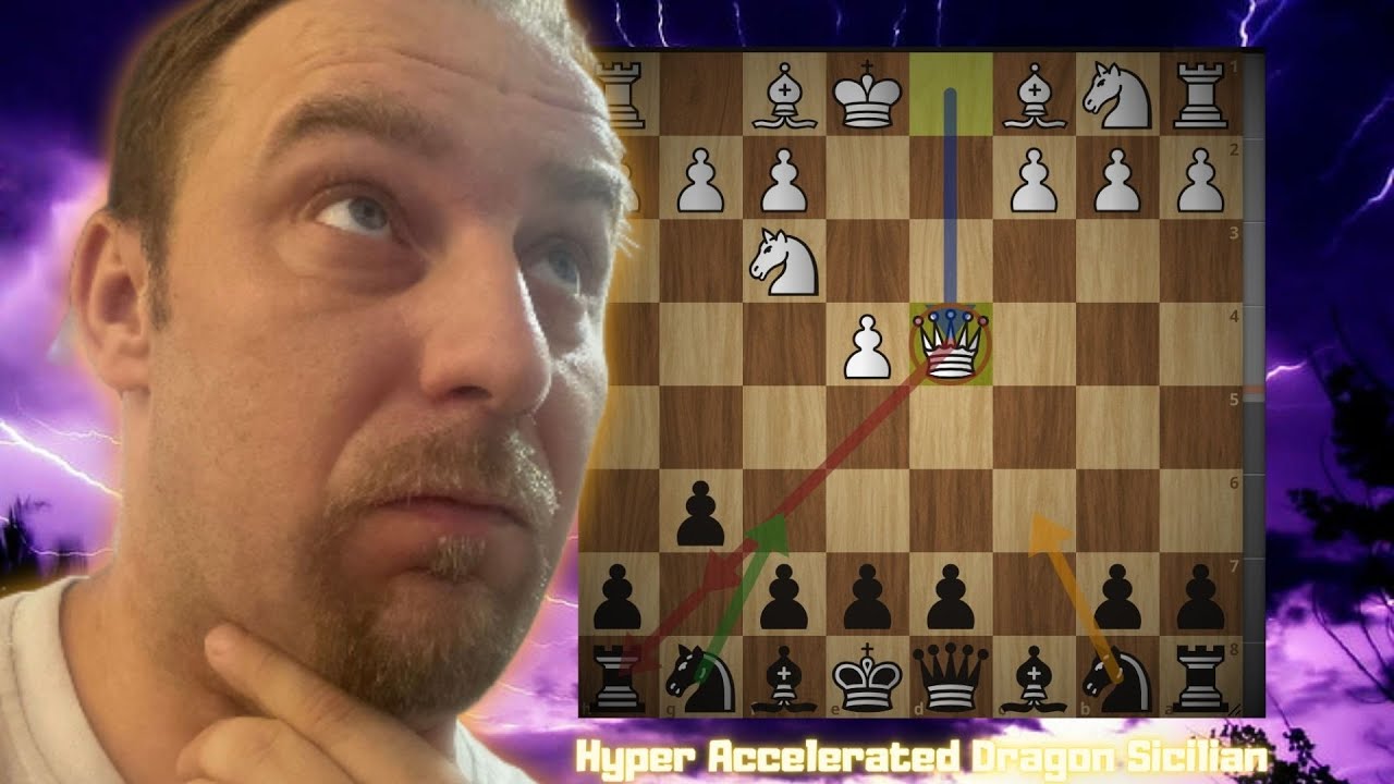 Aggressive Qxd4 against the Hyper Accelerated Dragon Sicilian Defense