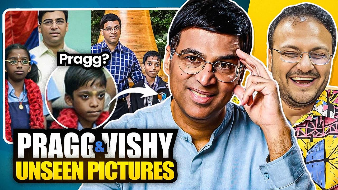 Vishy Anand Reacts to Old Pictures with Praggnanandhaa