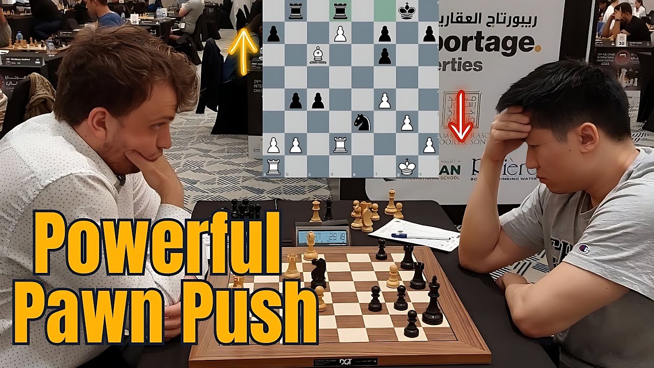 Hans Niemann’s Powerful Pawn Push | 29th Abu Dhabi Masters