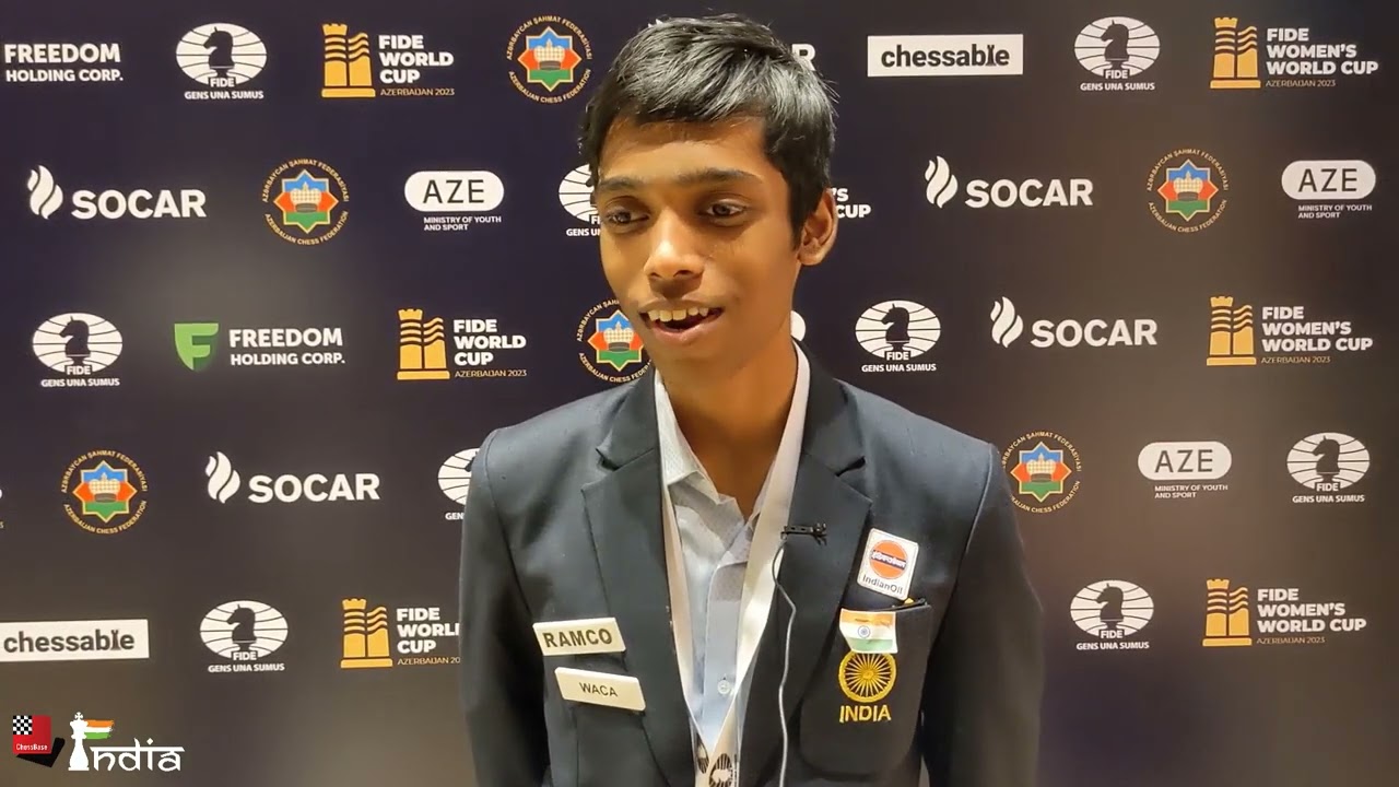 The Praggnanandhaa interview after he won the silver medal at the FIDE ...