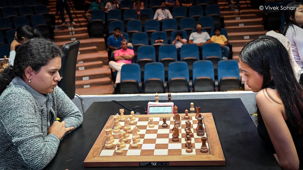 17-year-old Divya Deshmukh beats Humpy to become Tata Steel Chess India ...