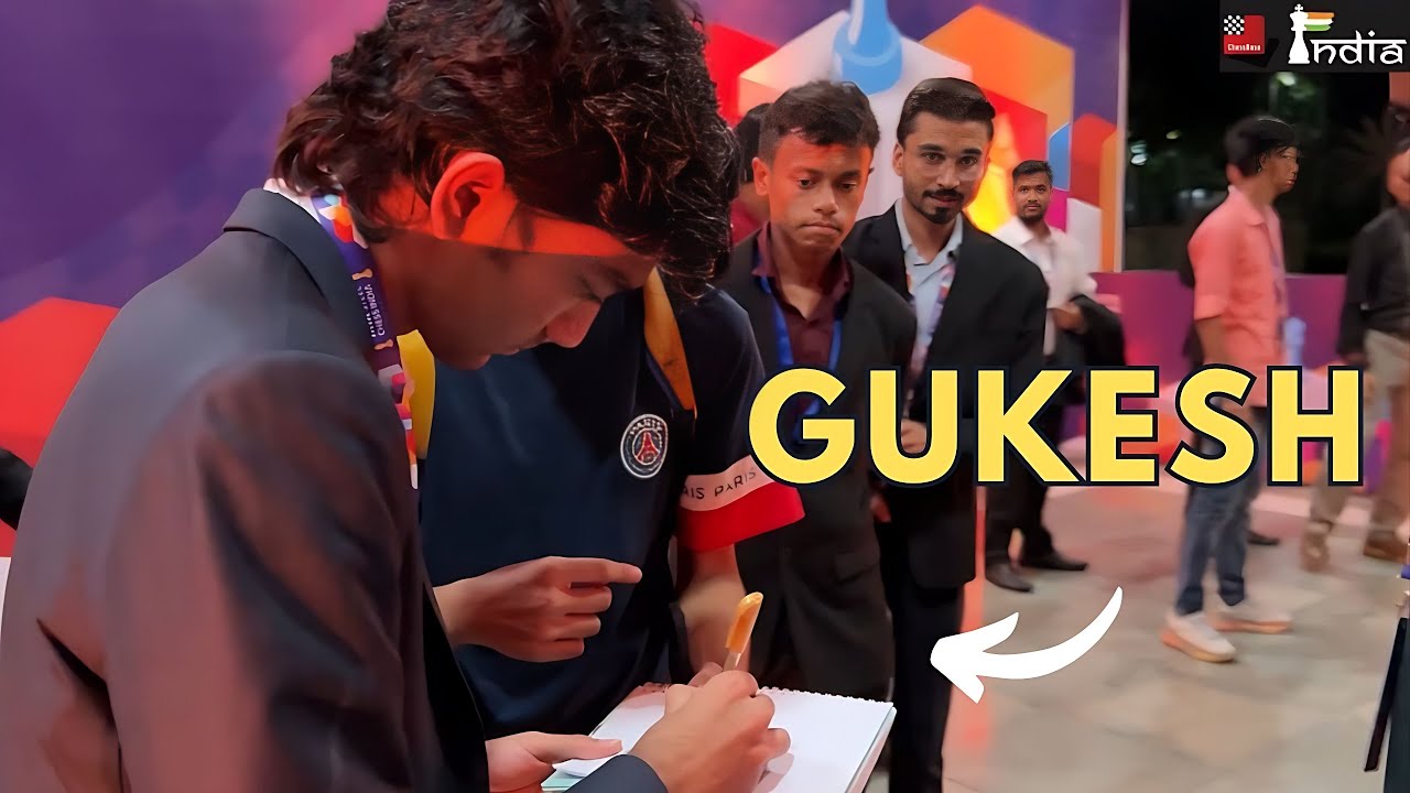Gukesh always finds time for his fans