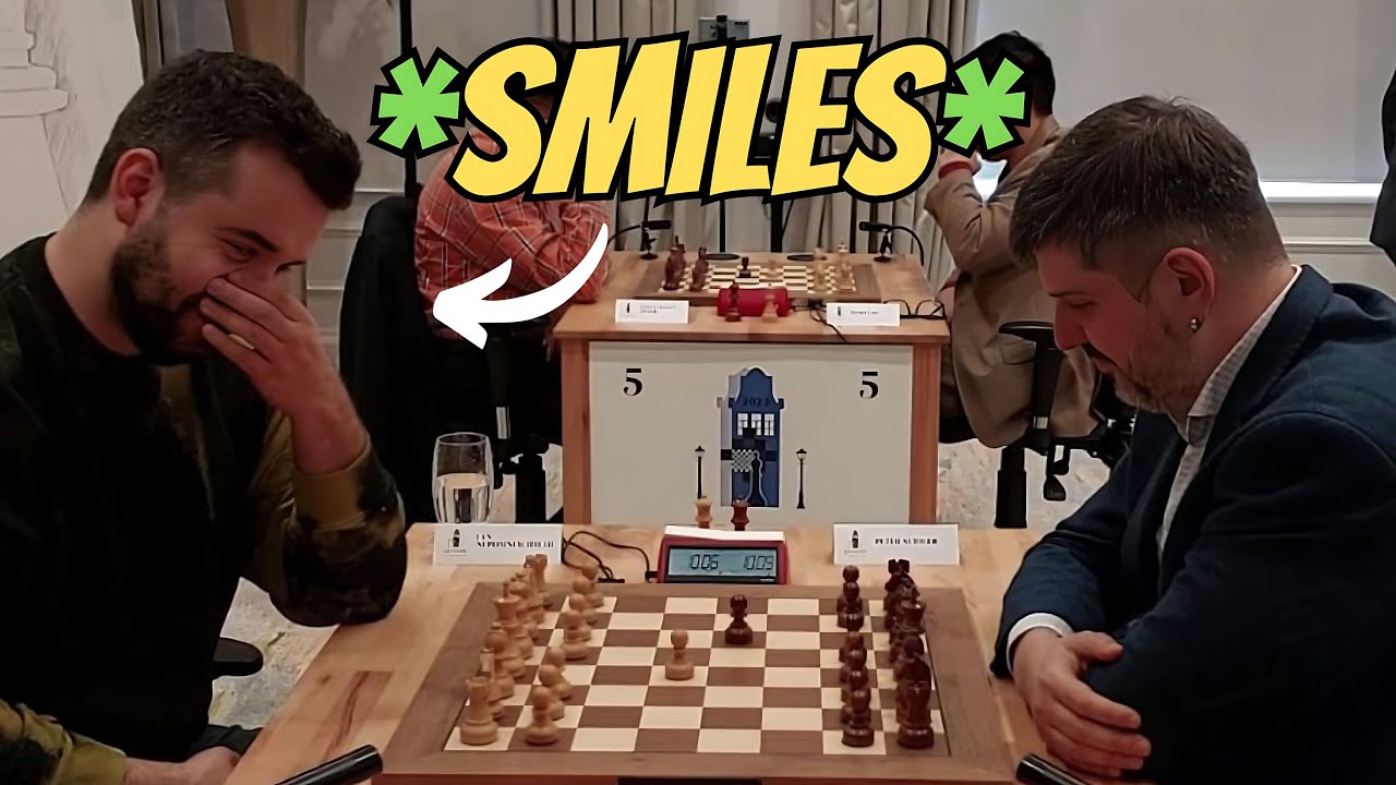 What Made Nepo Smile as Svidler played 1.c5?
