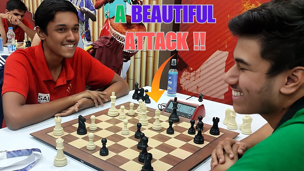When BOTH players start GRINNING! | IM Manish vs IM Ayush | Tata Steel ...