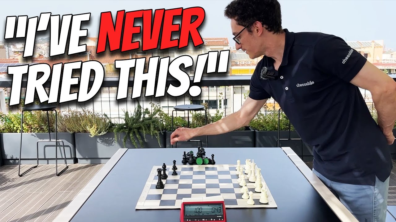 Fabiano Caruana tries the Chess Set Up Challenge!